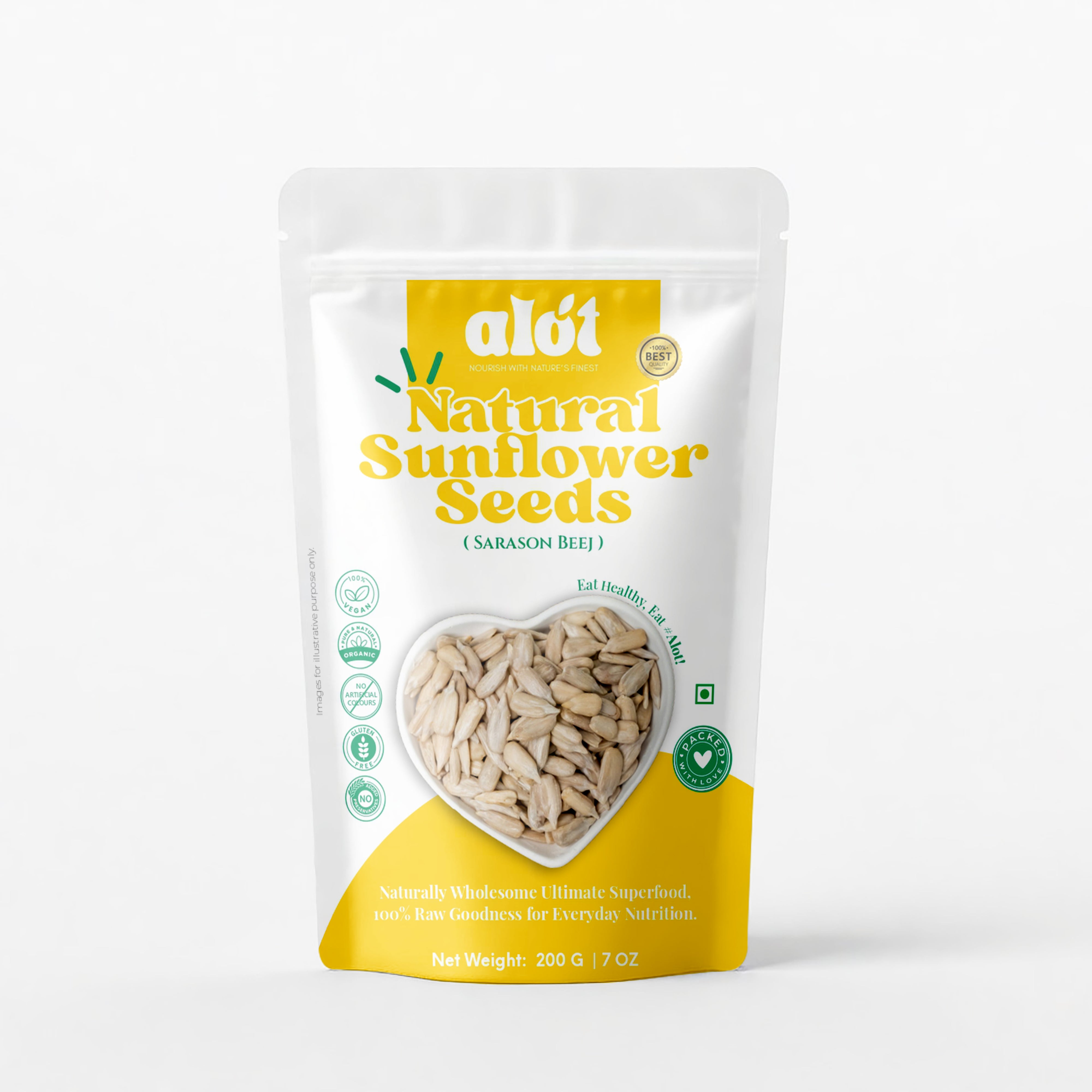 Natural Sunflower Seeds (Sarason Beej) – Alot